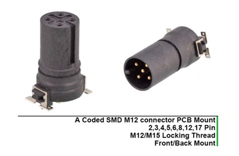 Conector M Montaje En PCB A Codificado D Codificado X Codificado B Codificado Shine Industry