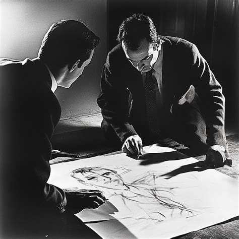 An Investigator Working With A Sketch Artist To Recreate A Crime Scene
