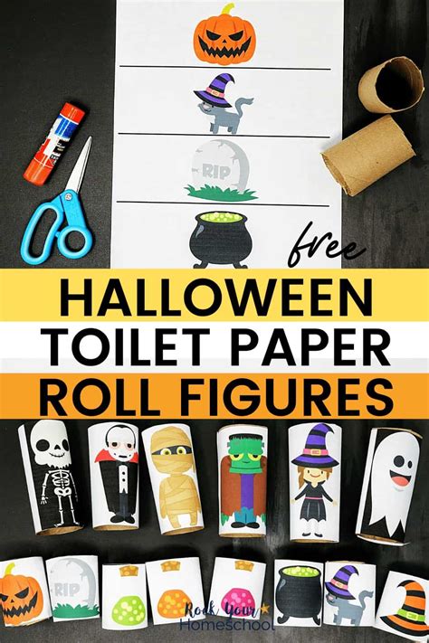 Free Halloween Toilet Paper Roll Figures For Easy Holiday Fun
