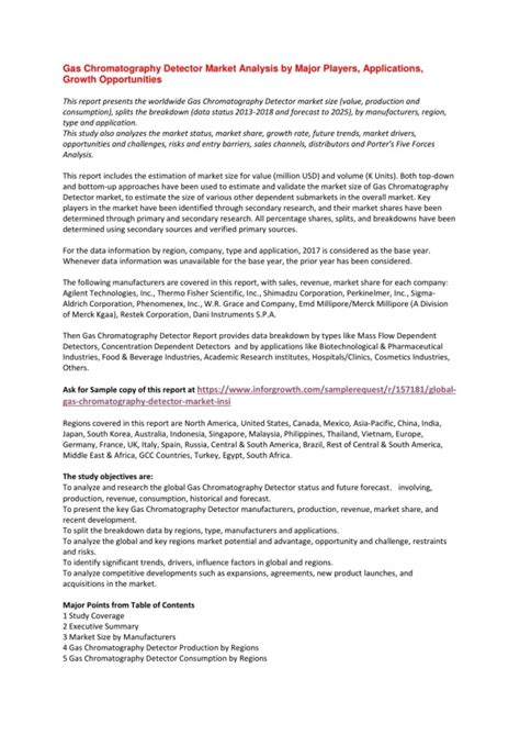 Ppt Gas Chromatography Detector Market Analysis Powerpoint