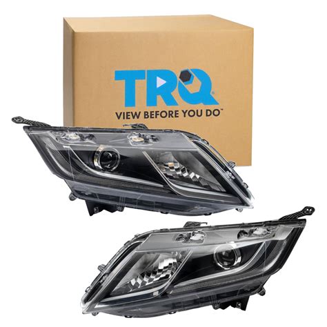 Trq Headlight Assembly Set Headlights Driver And Passenger Side Compatible With 2018 2023 Honda
