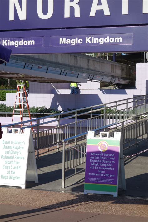 Update On Disney World Monorail Closures
