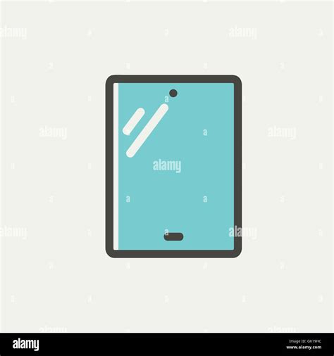 Empty Tablet Screen Stock Vector Images Alamy