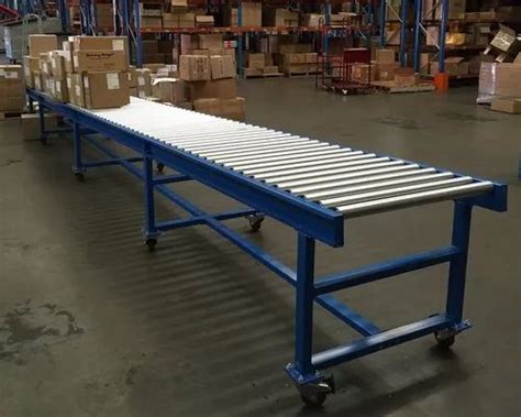 25 Mm 5 M Mild Steel Roller Conveyor Capacity 110 Kg Feet Roller