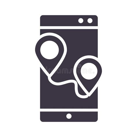 Gps Navigation Tracking Pointer Smartphone Device Technology Thin Line