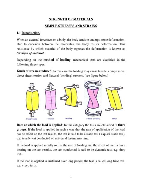 Notes 2 Simples Stresses And Simples Strains Pdf Deformation Engineering Ductility