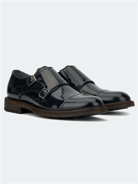 Vintage Foundry Co Lucas Monk Strap Shoe In Black For Men Lyst