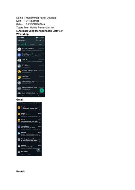 SOLUTION Contoh Aplikasi Yang Menggunakan Listview Dan Recycleview Studypool