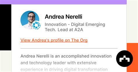 Andrea Nerelli Innovation Digital Emerging Tech Lead At A2a The Org