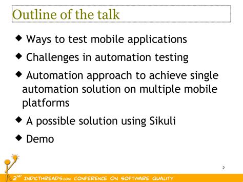 mobile applications and automation testing ppt