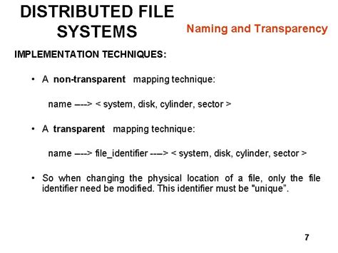 Distributed File Systems Definitions A Distributed File System