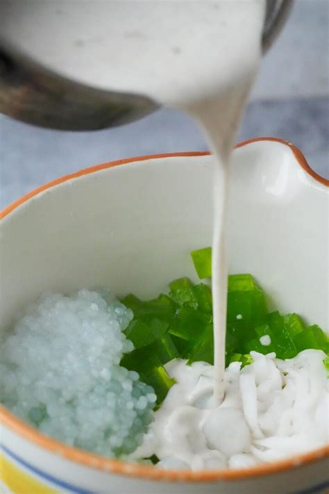 Buko Pandan Salad Vegan Filipino Jello Dessert Recipe