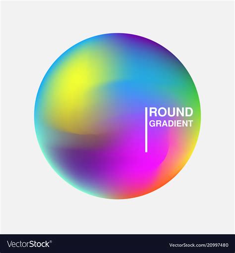 Gradient Orbs Isolated On White Background Vector Image