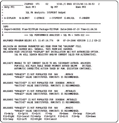 Support For DB2 SQL Performance Analyzer For Z OS SQL PA