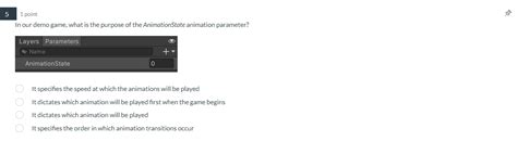 Solved 1 Point In Our Demo Game What Is The Purpose Of The