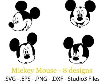 Mickey Hands Heart Design Vectors Cuttable Files