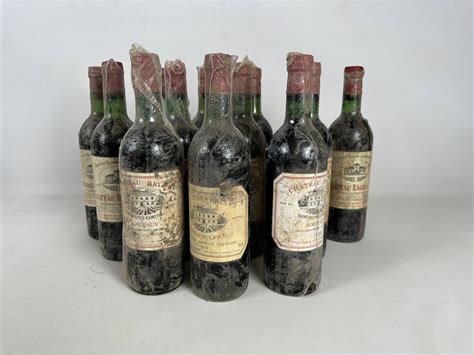 Lot De 13 Bouteilles 3 Bt Château Lagraula Bordeaux 1976 4 Bt