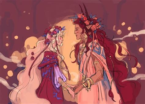 Hades And Persephone Sapphic Sapphic Witch Art Fantasy Sapphic Oc Inspo