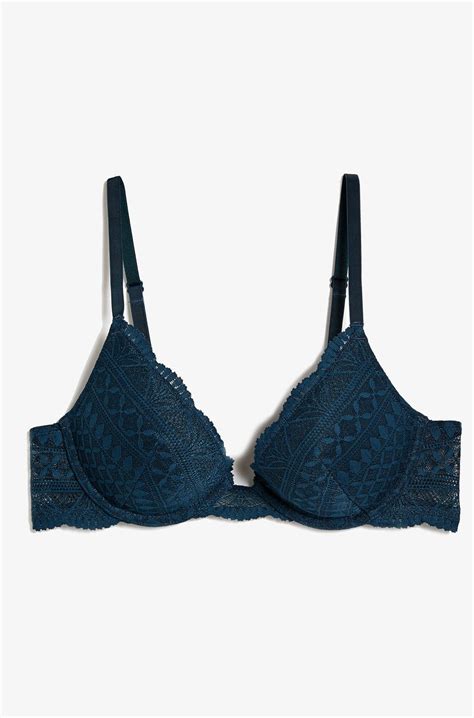 Bra No 2 Plunge Push Up Bra Idole Encre Etam