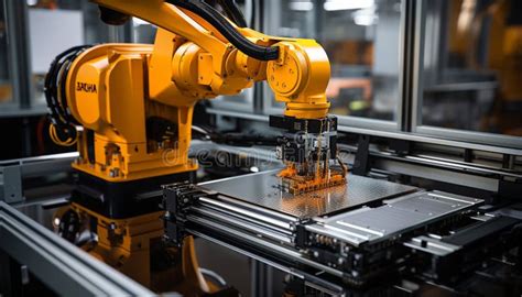 Futuristic Efficient Smart Automation Robot Revolution Production