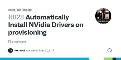 Automatically Install Nvidia Drivers On Provisioning Issue