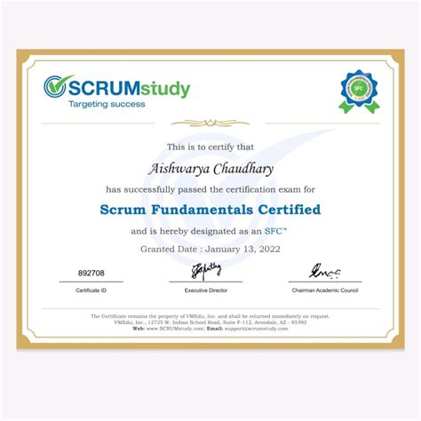 Aishwarya Chaudhary On Linkedin Scrum Fundamentals Certified 😊