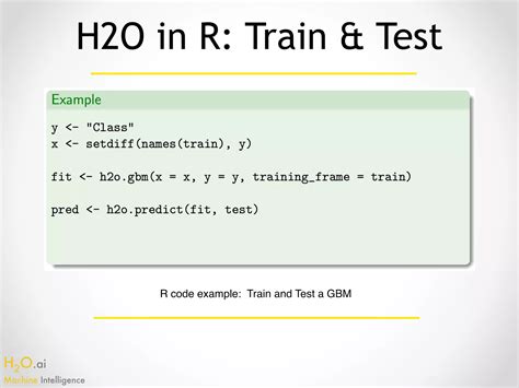 high performance machine learning in r with h2o ppt