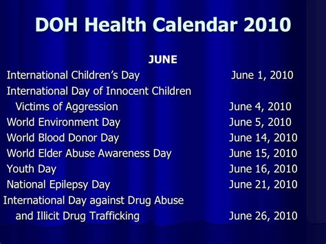 Doh Programs
