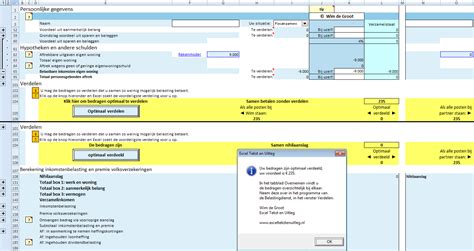 Belastingaante Met Excel Excel Tekst En Uitleg