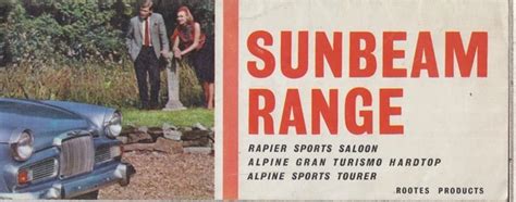 Sunbeam Alpine Series Ii And Rapier Series Iv Orig 1963 Factory Uk Sales Brochure £9 95 Picclick Uk