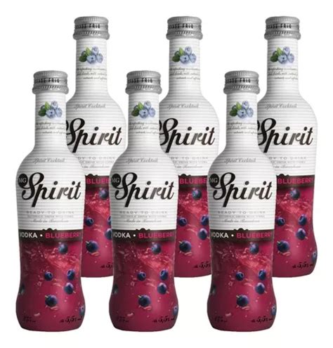 Vodka Spirits Blueberry Mg 6 Pack Botella 275ml Social Drinks