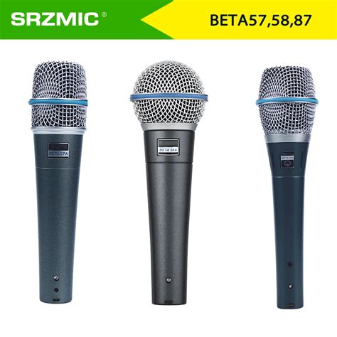 최고 품질 A 등급 다이내믹 보컬 마이크 슈어 가라오케 마이크 Beta52 57 58a 87a Beta91a