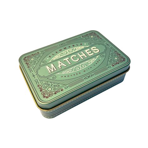 Tinit Matches Tin Match Storage Box Metal Tin Matchbox Holder Candle Holder Lighter T