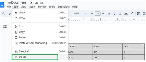 How To Delete A Table In Google Docs GeeksforGeeks