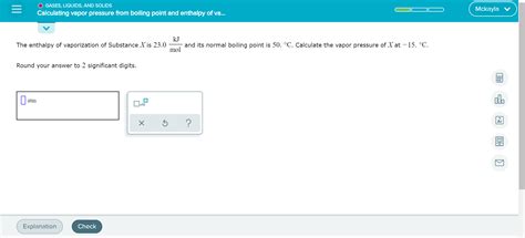 Solved O GASES LIQUIDS AND SOLIDS Calculating Vapor Chegg