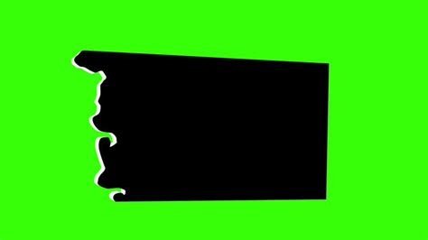Green Screen 3d Map Of Pottawattamie County In Iowa 56662640 Stock
