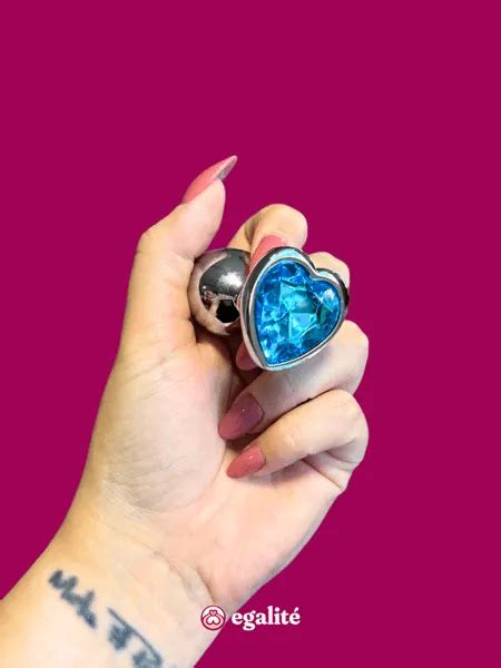 Plug Anal Heart Pequeno Azul Egalité Sex Shop Egalité