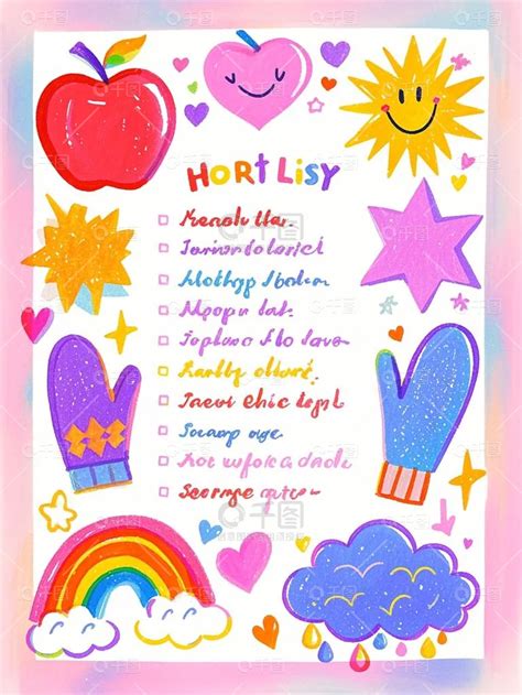 大促ai数字艺术 心愿单平面风格加描边电商平台大促营销元素卡通风明亮色彩苹果心形太阳手套云朵彩虹星星插画 Ai立体元素免费下载png格式3072像素编号71281566 千图网