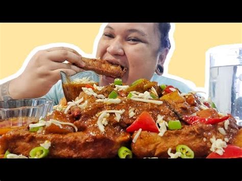 CHEESY CALDERETA MUKBANG YouTube