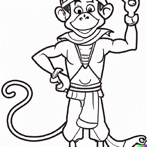 21 Desenhos De Macaco Do Aladdin Para Imprimir E Colorirpintar