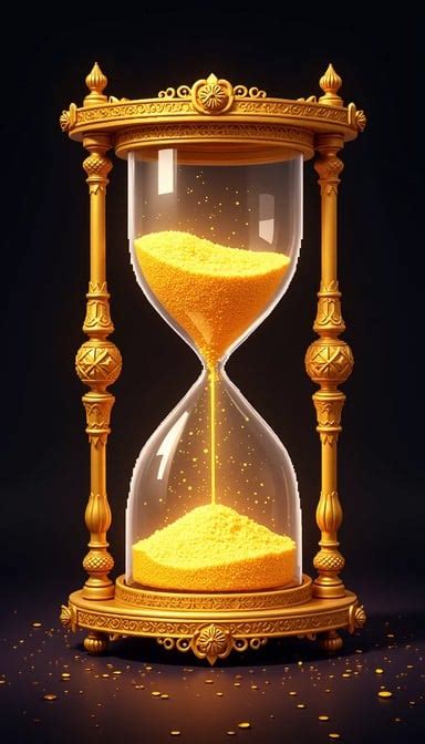 Free Gilded Flowing Moments Image Hourglass Golden Pixel Download