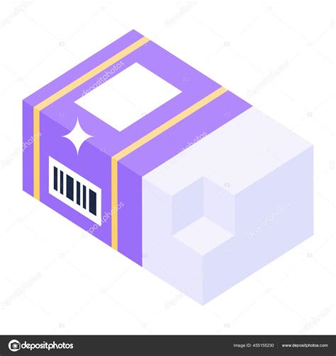 Isometric Cube Icon Cartoon House Vector Illustration Isolated White Background Stock Vector By