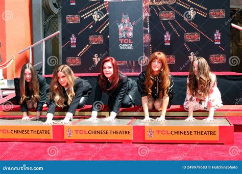Handprint Ceremony Honoring Priscilla Presley Lisa Marie Presley And