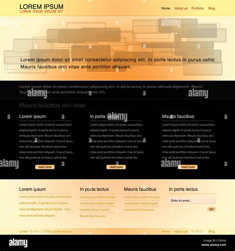 Website Template Vector Illustration Stock Photo Alamy