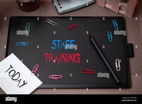 Word Writing Text Staff Training Business Photo Showcasing Learn Specific Knowledge Improve