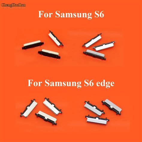 ChengHaoRan 1pcs OEM Side Button Power Volume Key For Samsung Galaxy S6 G9208 G9209 G9200 S6