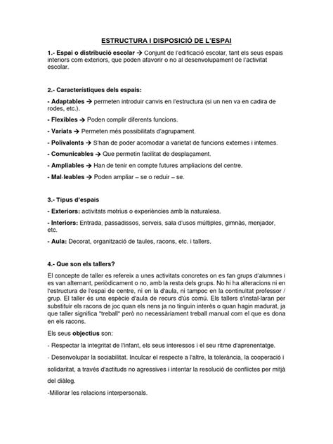 Estructura I Disposició De L Pdf