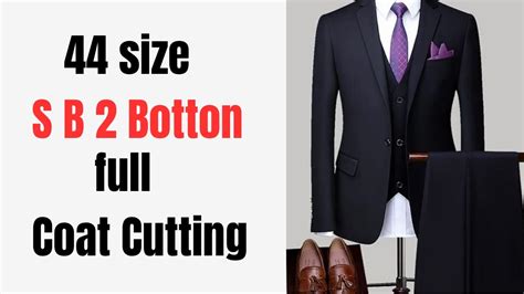 Coat Cutting 44 Size S B 2 Button Coat Cutting Coat Youtube