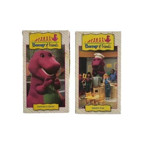 Barney And Friends Everyone Is Special Alphabet Soup Vhs Bundle Lot