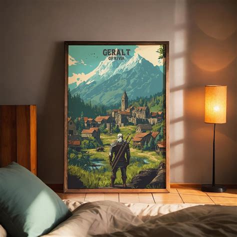 Poster The Witcher Pixel Art The Witcher Geralt Of Rivia High